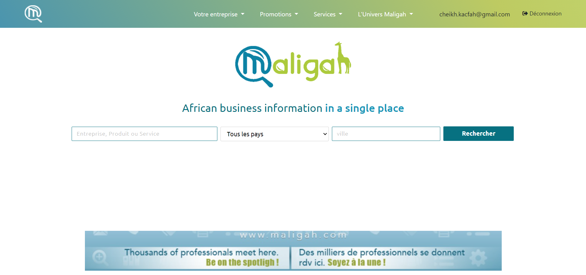 Maligah | Faire sa pub